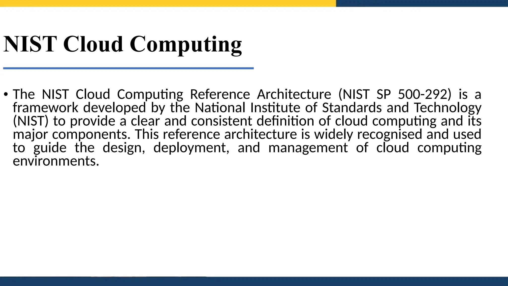 NIST CLOUD ARCHITECTURE OK NOW GOOD VERY | PPT