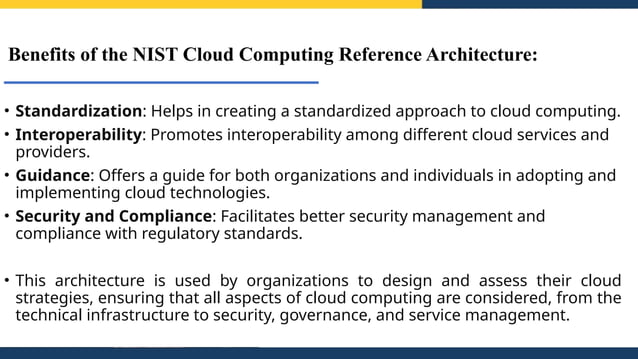 NIST CLOUD ARCHITECTURE OK NOW GOOD VERY | PPT