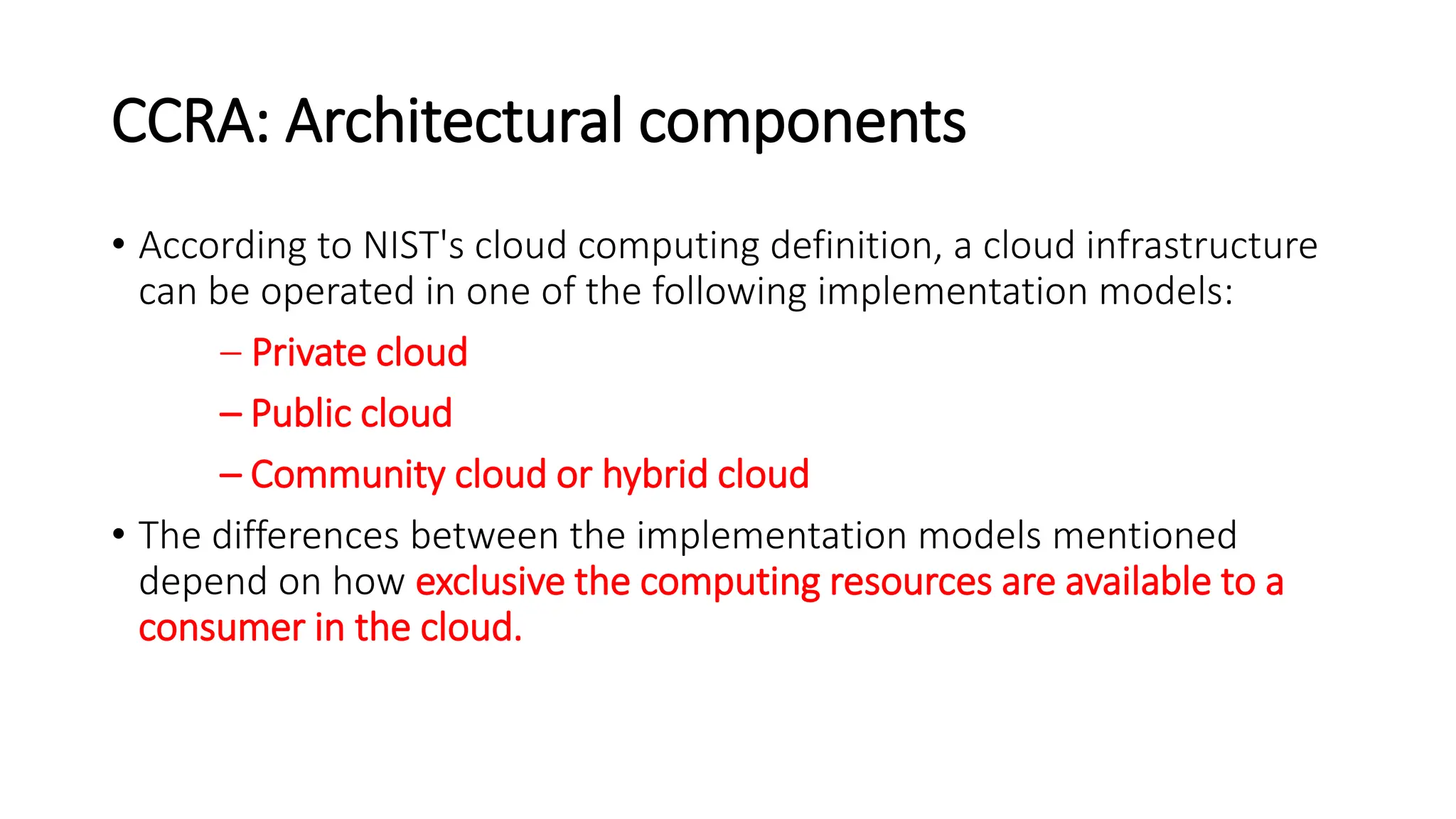 NIST CCRA.pptx for cloud computing and virtualization | PPTX