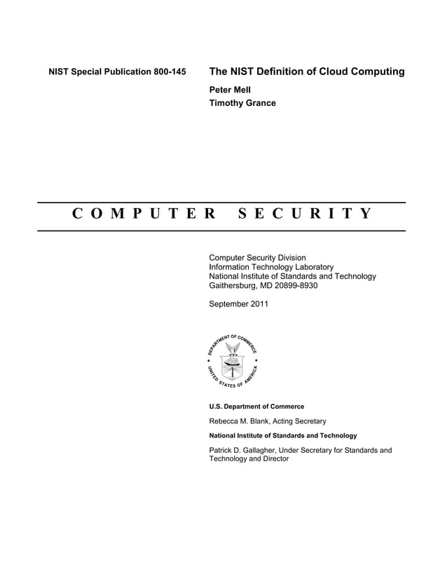 Nist cloud comp | PDF