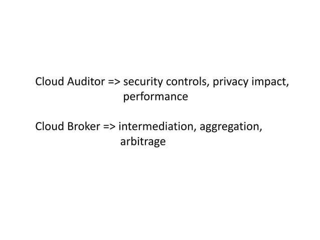 NIST Cloud Computing Reference Architecture | PPTX