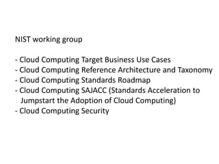 NIST Cloud Computing Reference Architecture | PPTX