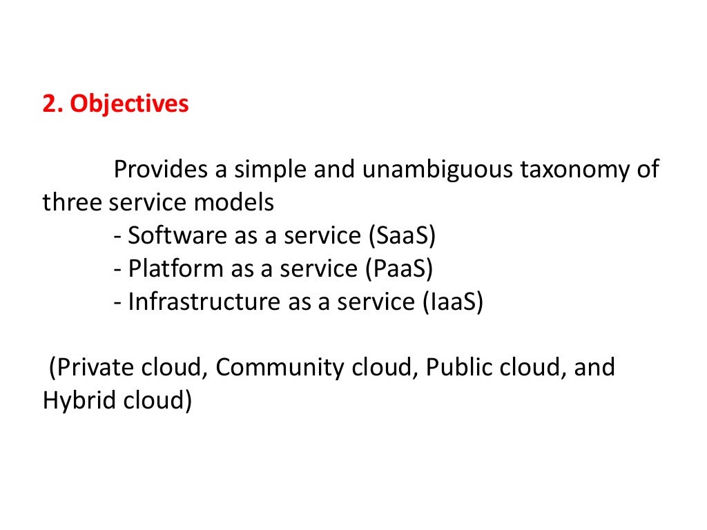 NIST Cloud Computing Reference Architecture NIST Cloud Computing Reference Architecture
