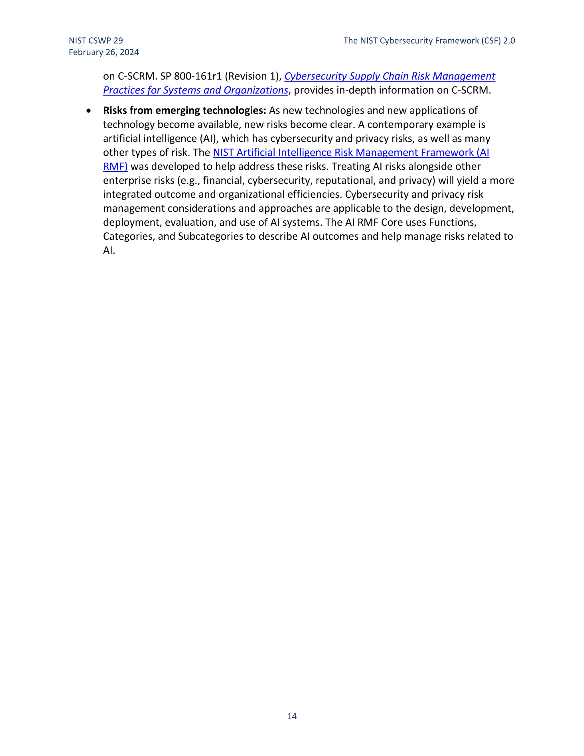 National Institute of Standards and Technology (NIST) Cybersecurity ...