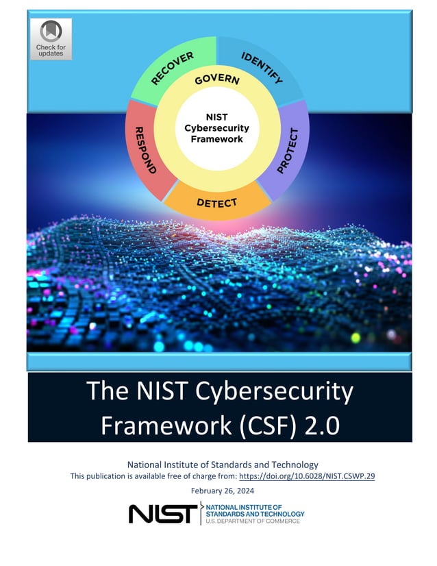 National Institute of Standards and Technology (NIST) Cybersecurity ...