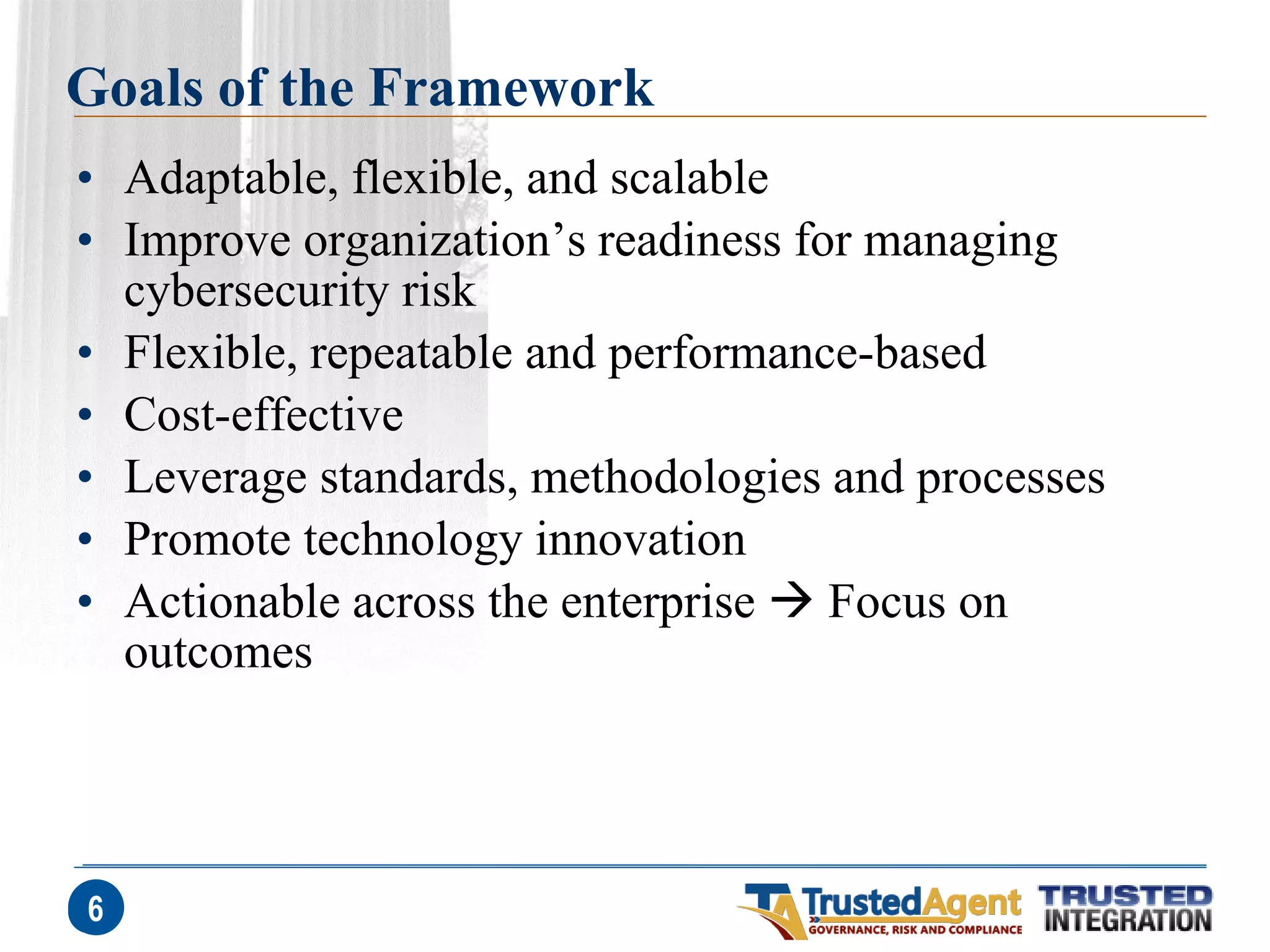 Introduction to NIST Cybersecurity Framework | PDF