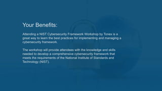 NIST Cybersecurity Framework (CSF) Workshop for Business Organizations ...