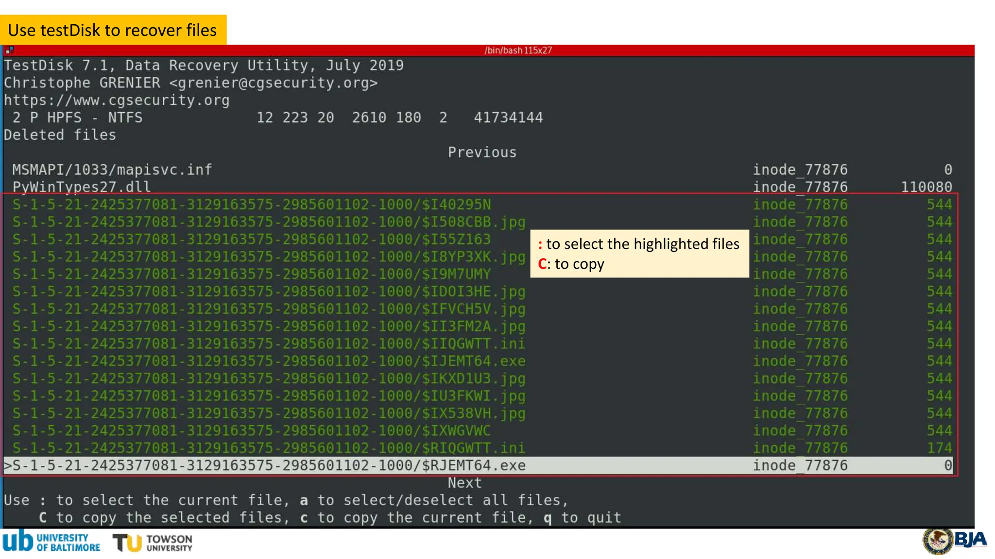 NIST_Data_Leakage_11_RecycleBin_AntiForensics.pptx