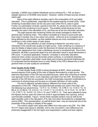Nist developmentof colorqualityscale | PDF