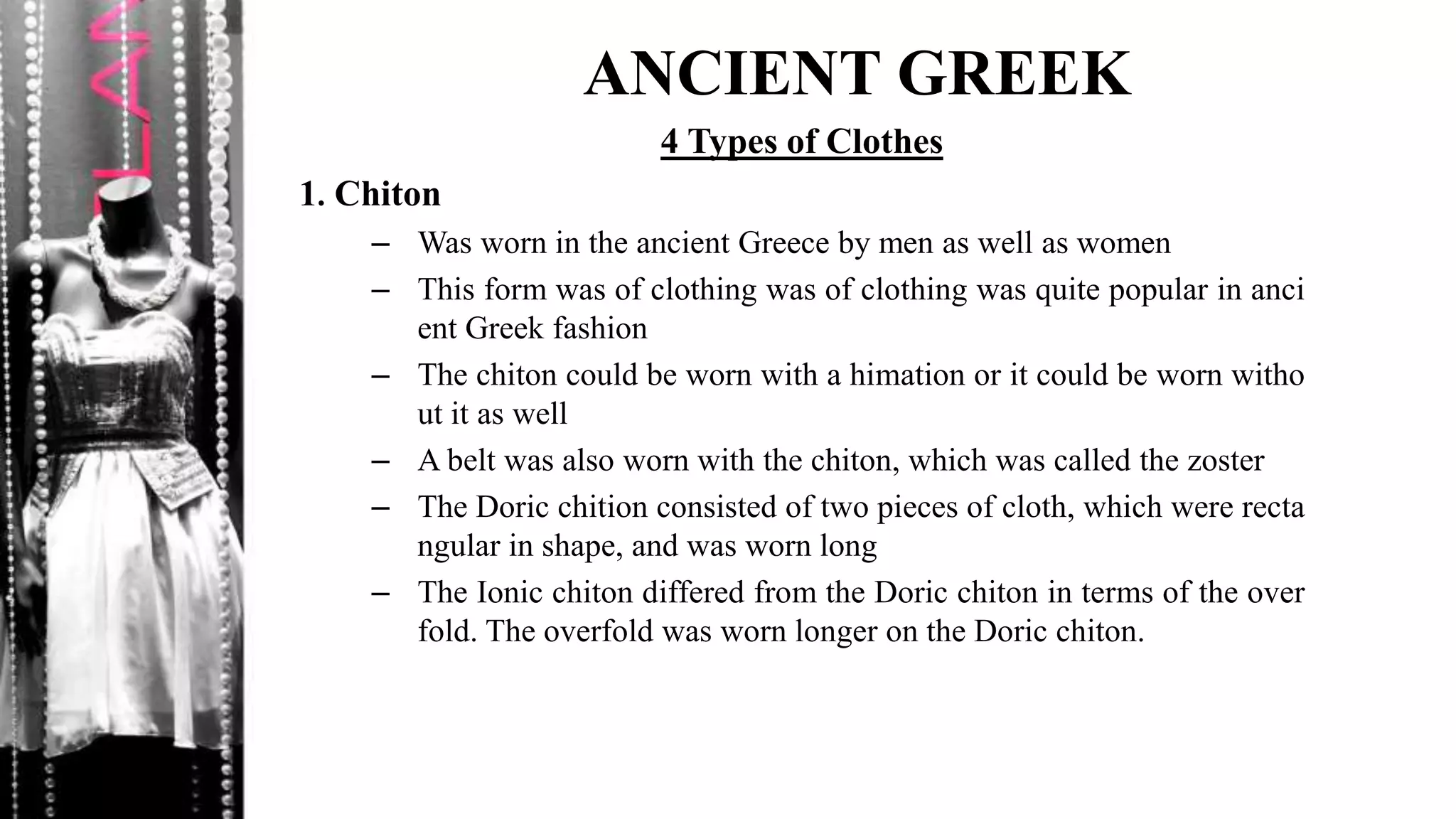 fashion history timeline | PPTX