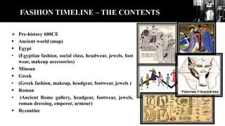 fashion history timeline | PPTX