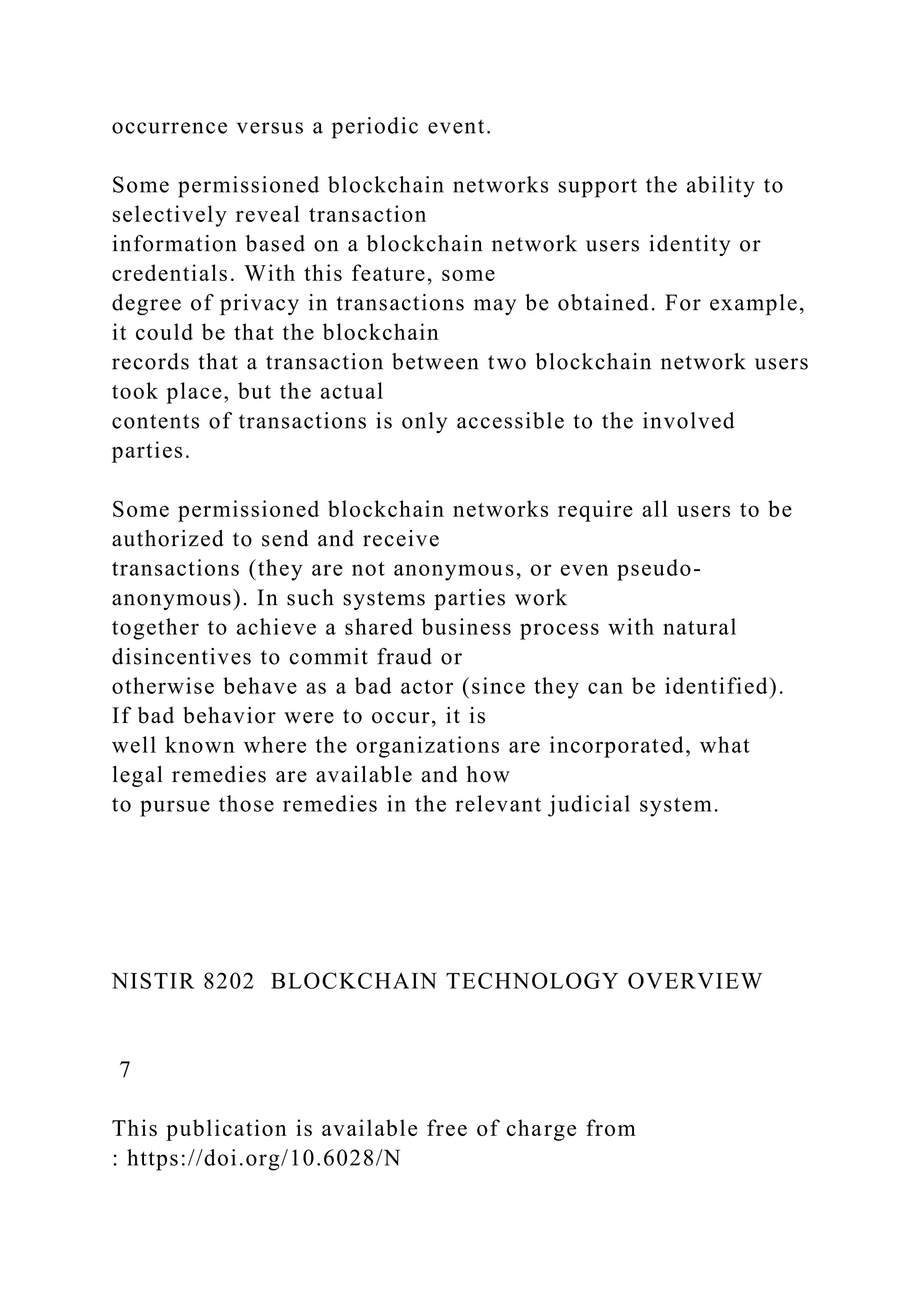 NISTIR 8202 Blockchain Technology Overview Dyla.docx