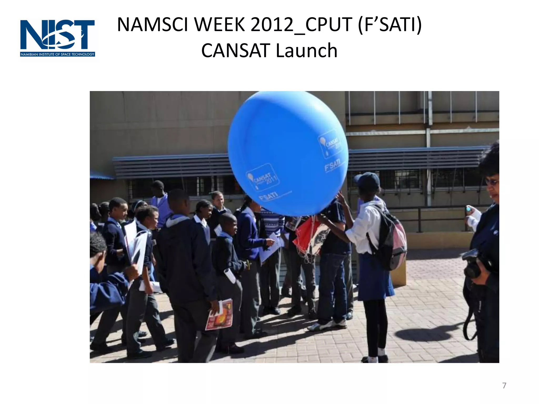 Overview of the Namibian Institute of Space Technology by Smita Francis ...