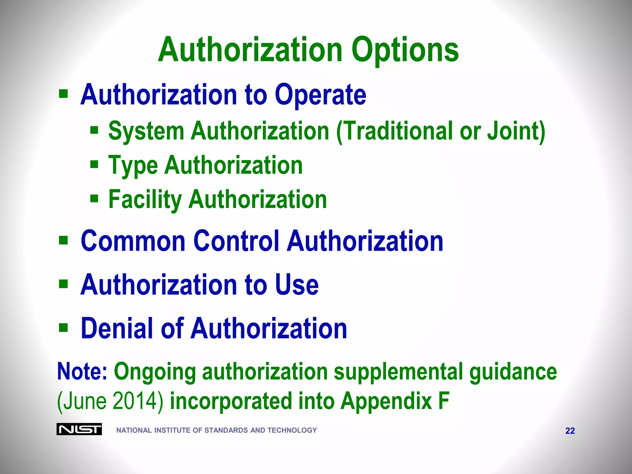 NIST presentation on RMF 2.0 / SP 800-37 rev. 2 | PPSX