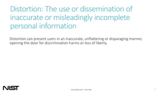 NIST Privacy Engineering Working Group - Risk Model | PPT