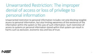 NIST Privacy Engineering Working Group - Risk Model | PPT