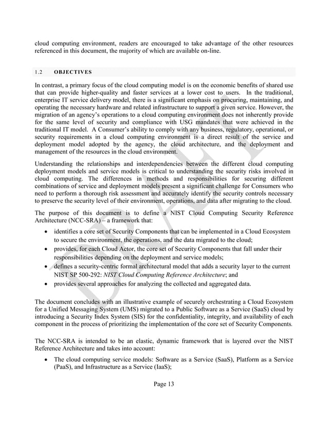 NIST Cloud Computing Security Reference Architecture 800-299 | PDF ...