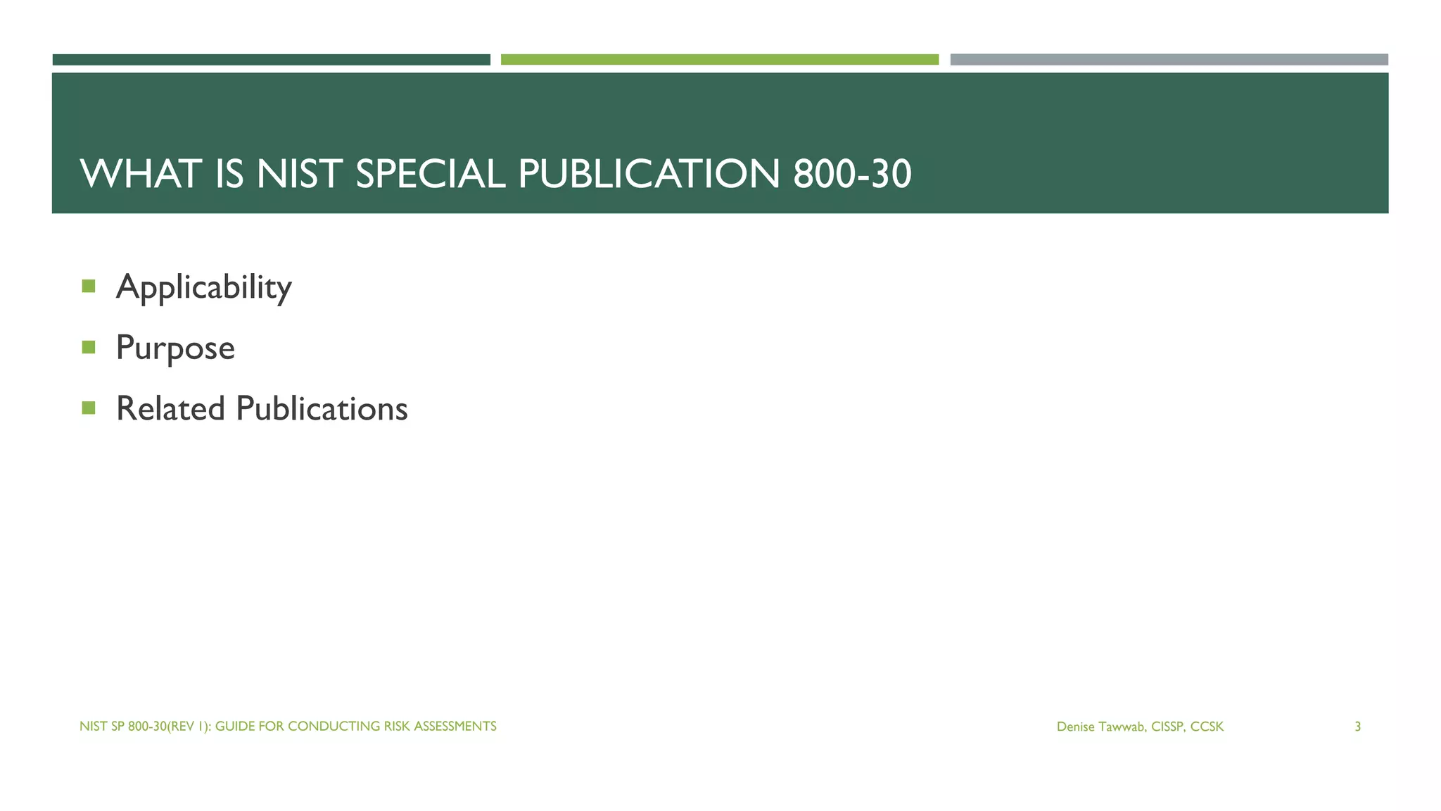 NIST 800-30 Intro to Conducting Risk Assessments - Part 1 | PDF ...