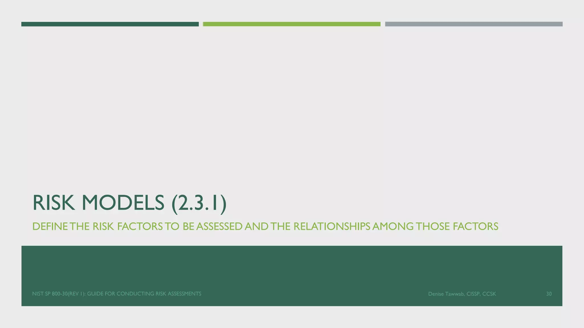 NIST 800-30 Intro to Conducting Risk Assessments - Part 1 | PDF