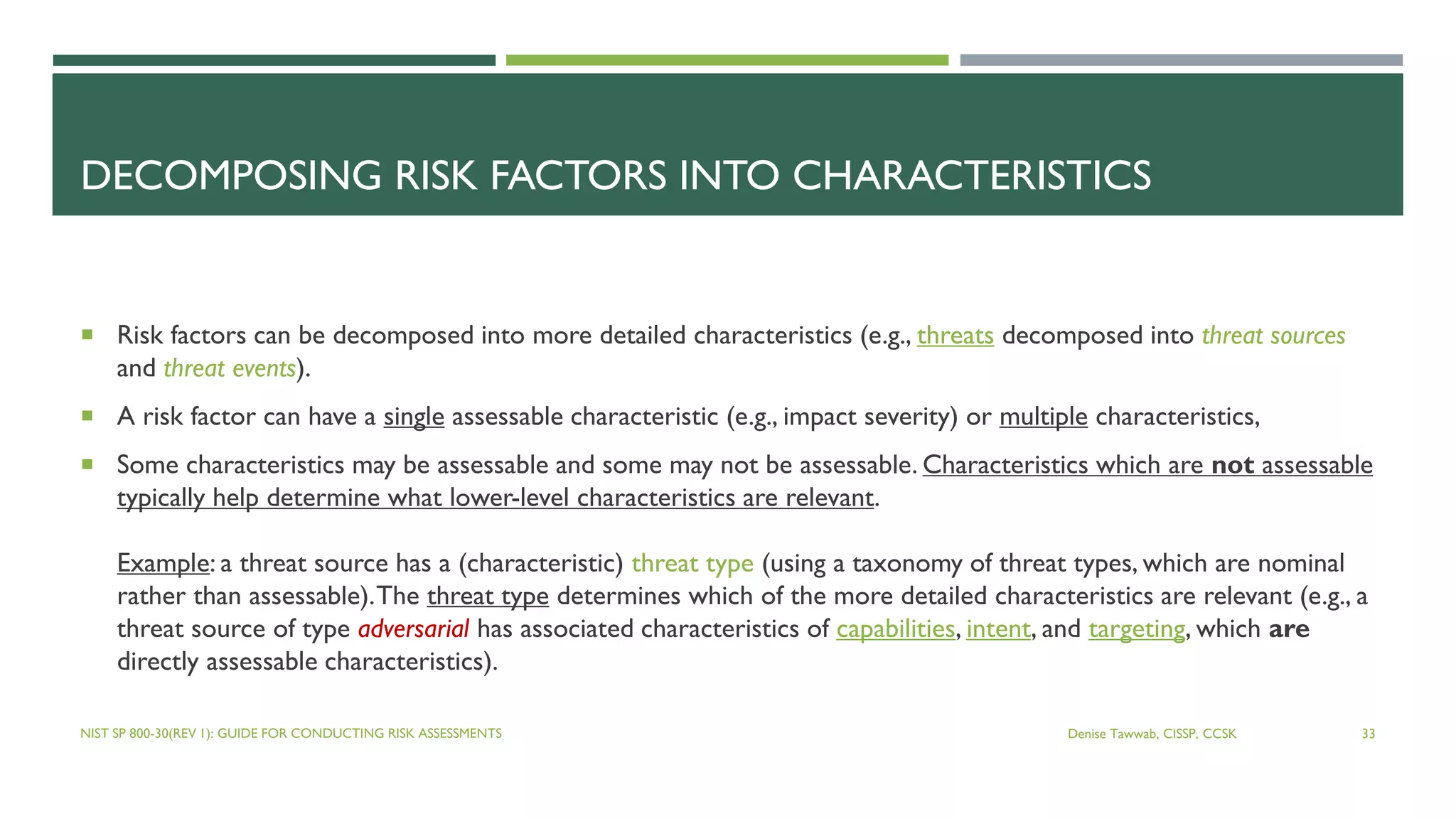 NIST 800-30 Intro to Conducting Risk Assessments - Part 1 | PDF ...