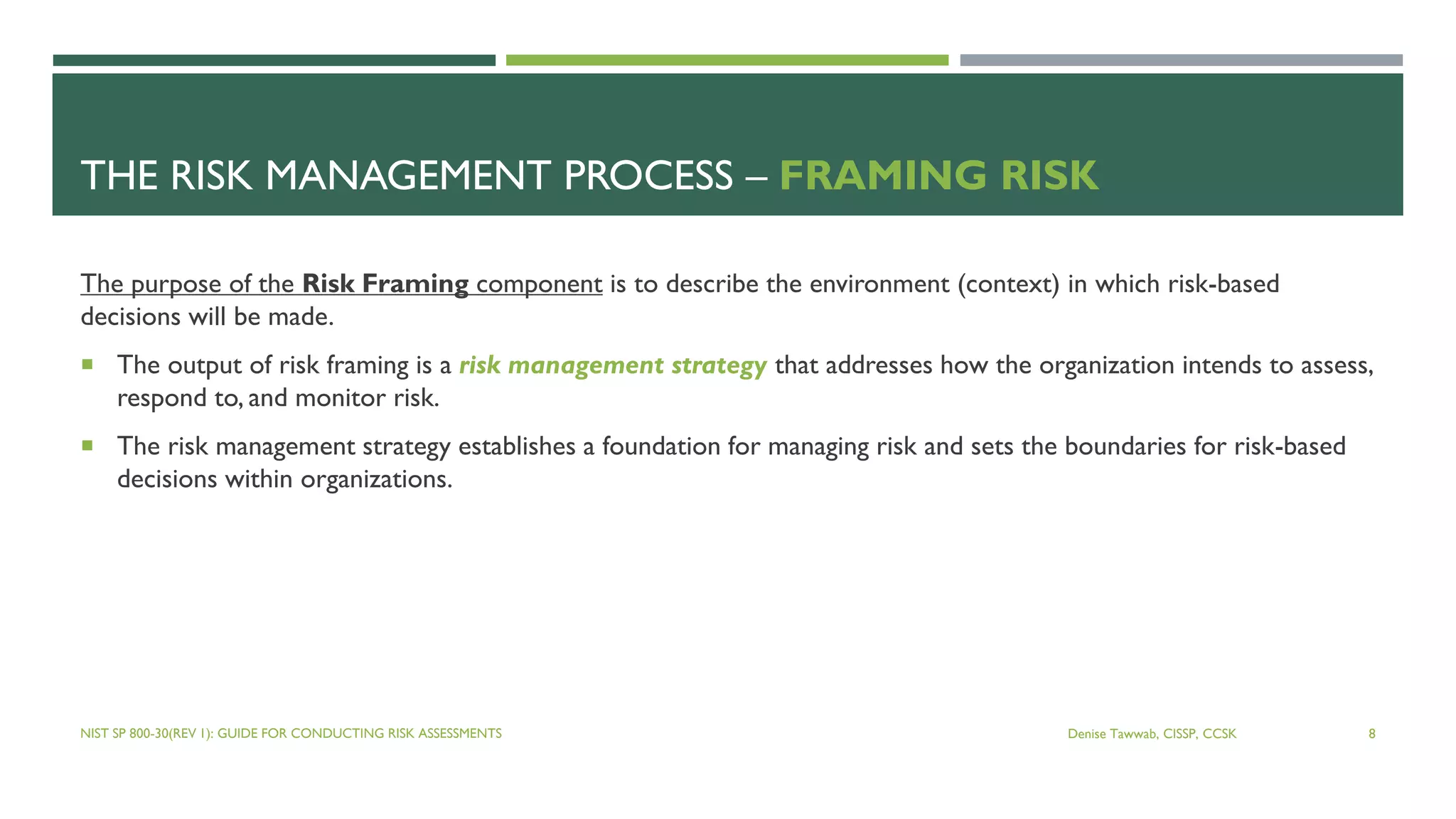 NIST 800-30 Intro to Conducting Risk Assessments - Part 1 | PDF