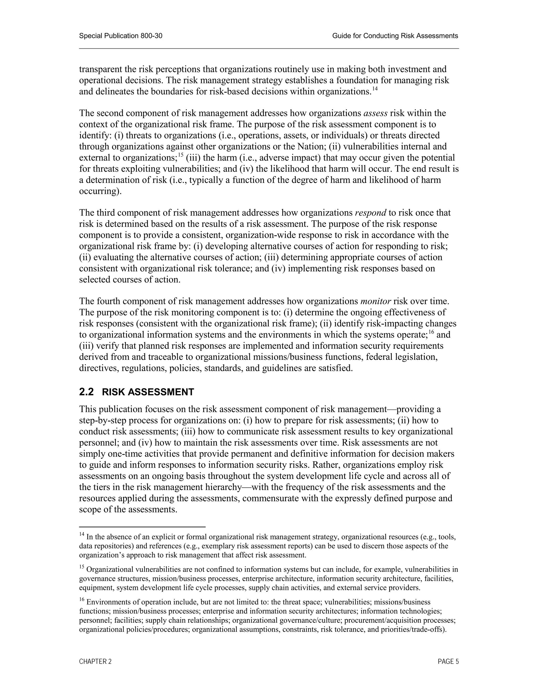 NIST Risk management Framework NIST 800-30, rev. 1 | PDF