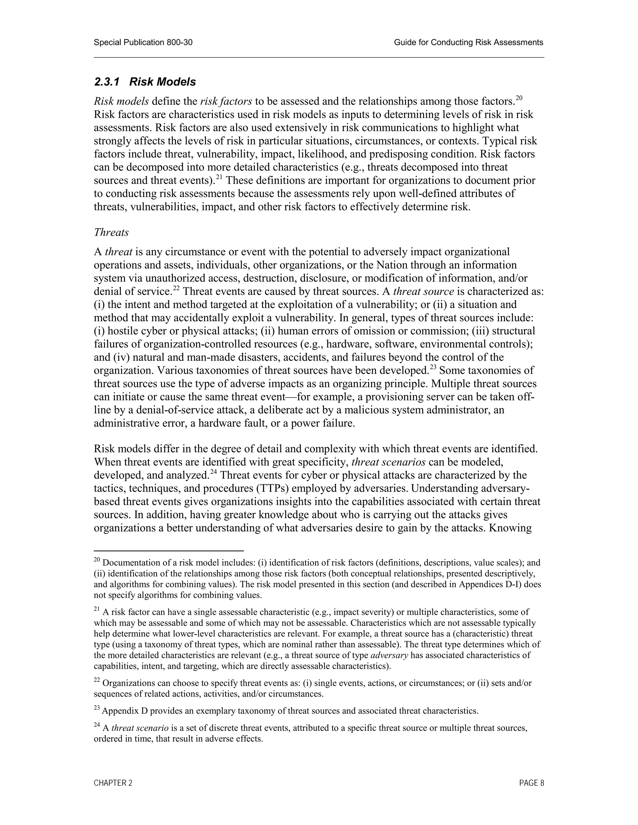 NIST Risk management Framework NIST 800-30, rev. 1 | PDF