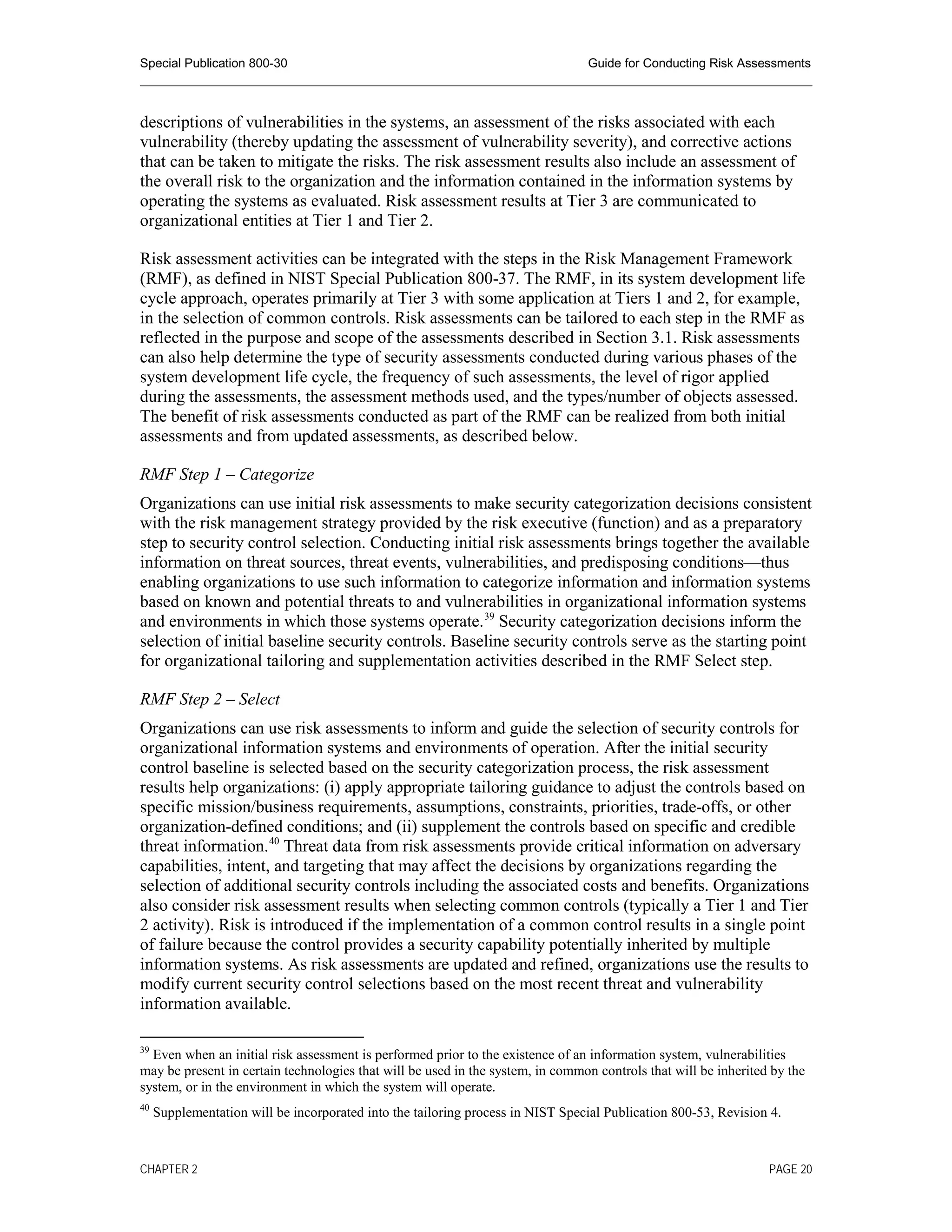 NIST Risk management Framework NIST 800-30, rev. 1 | PDF