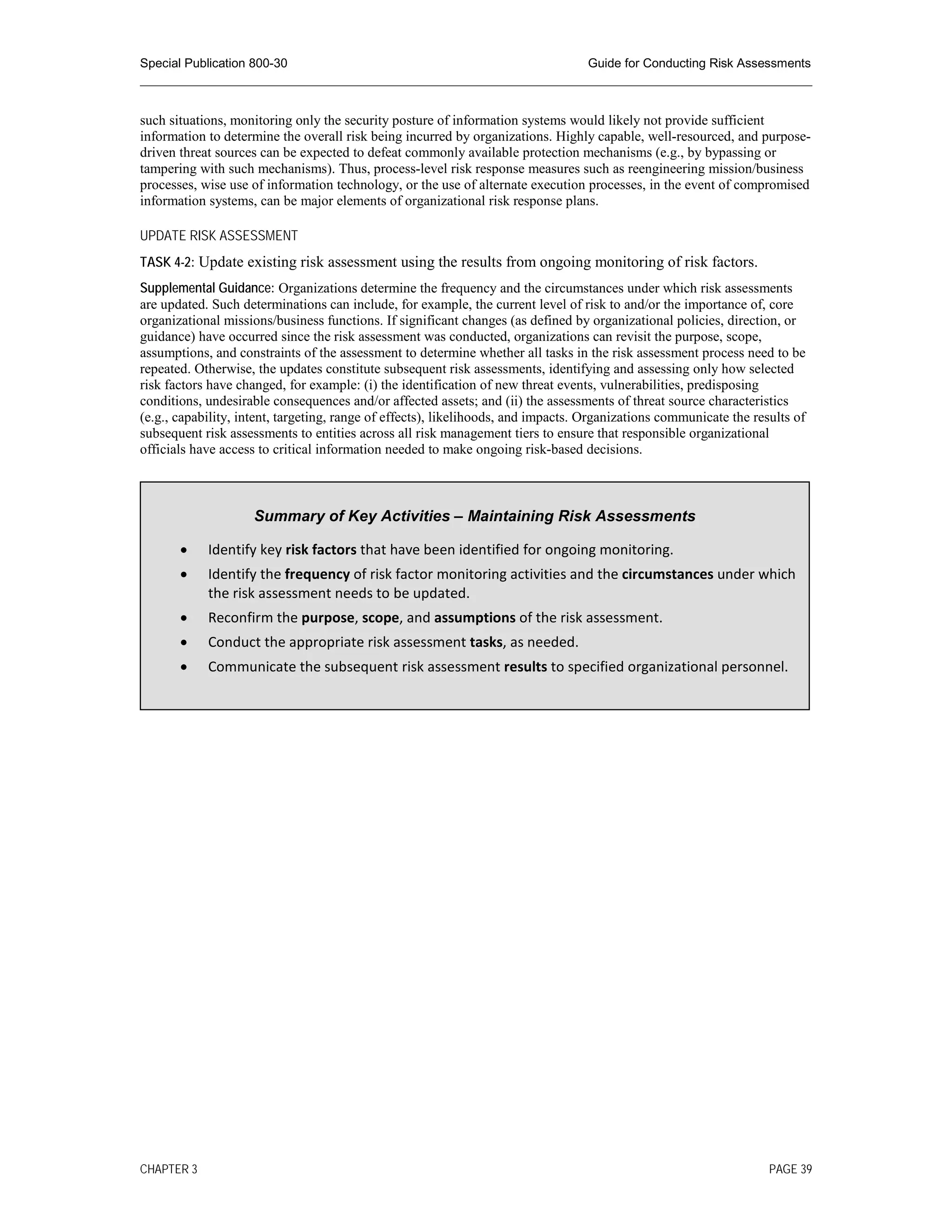 NIST Risk management Framework NIST 800-30, rev. 1 | PDF