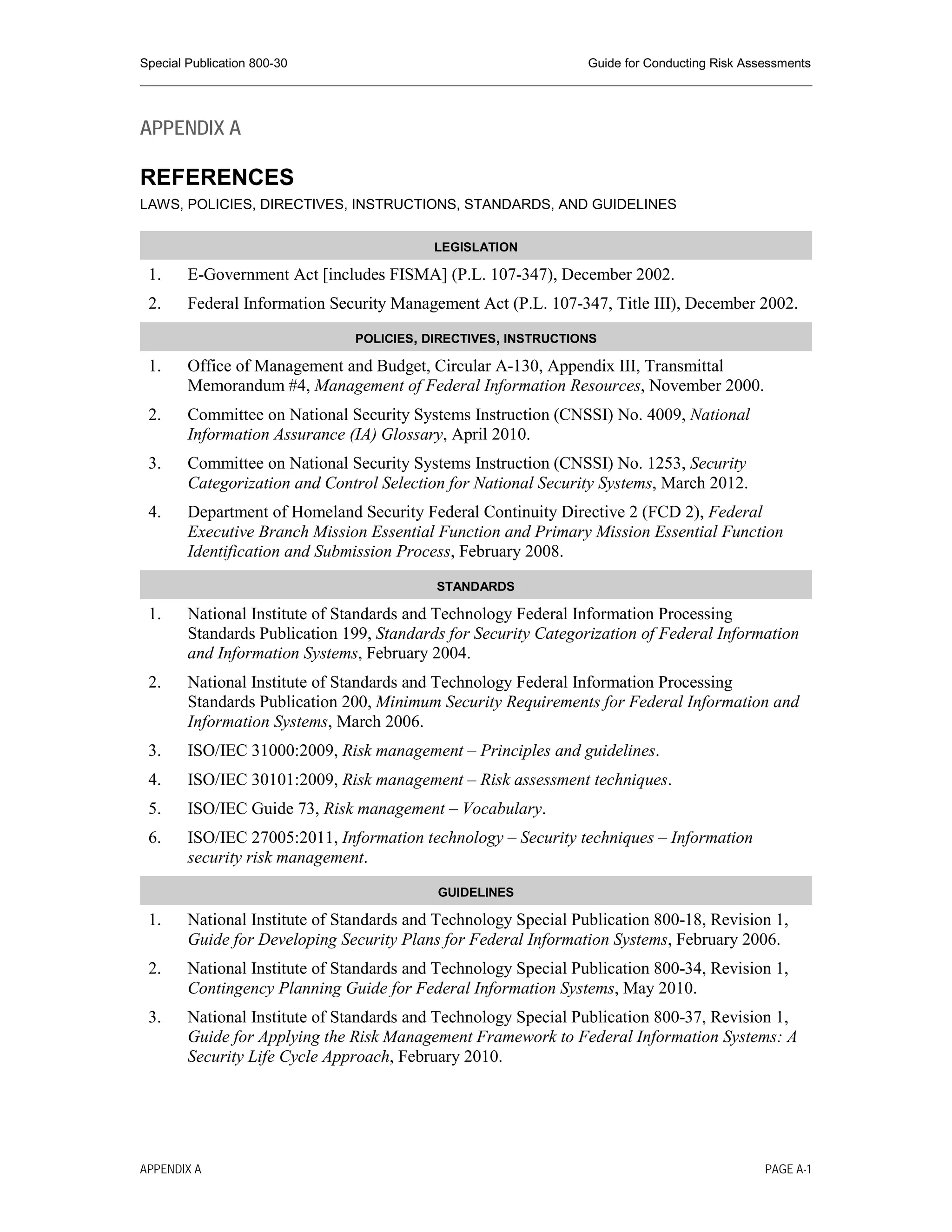 NIST Risk management Framework NIST 800-30, rev. 1 | PDF