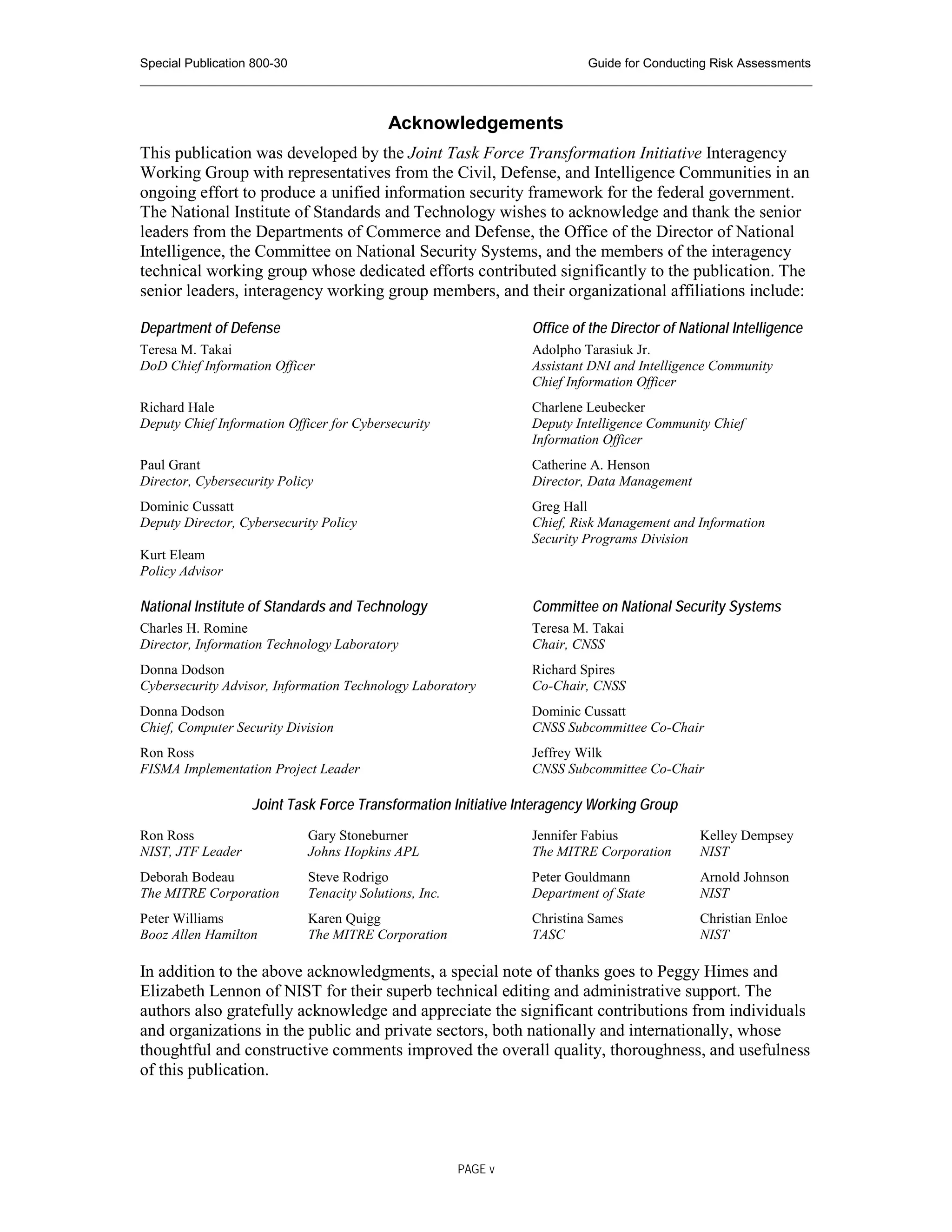 NIST Risk management Framework NIST 800-30, rev. 1 | PDF