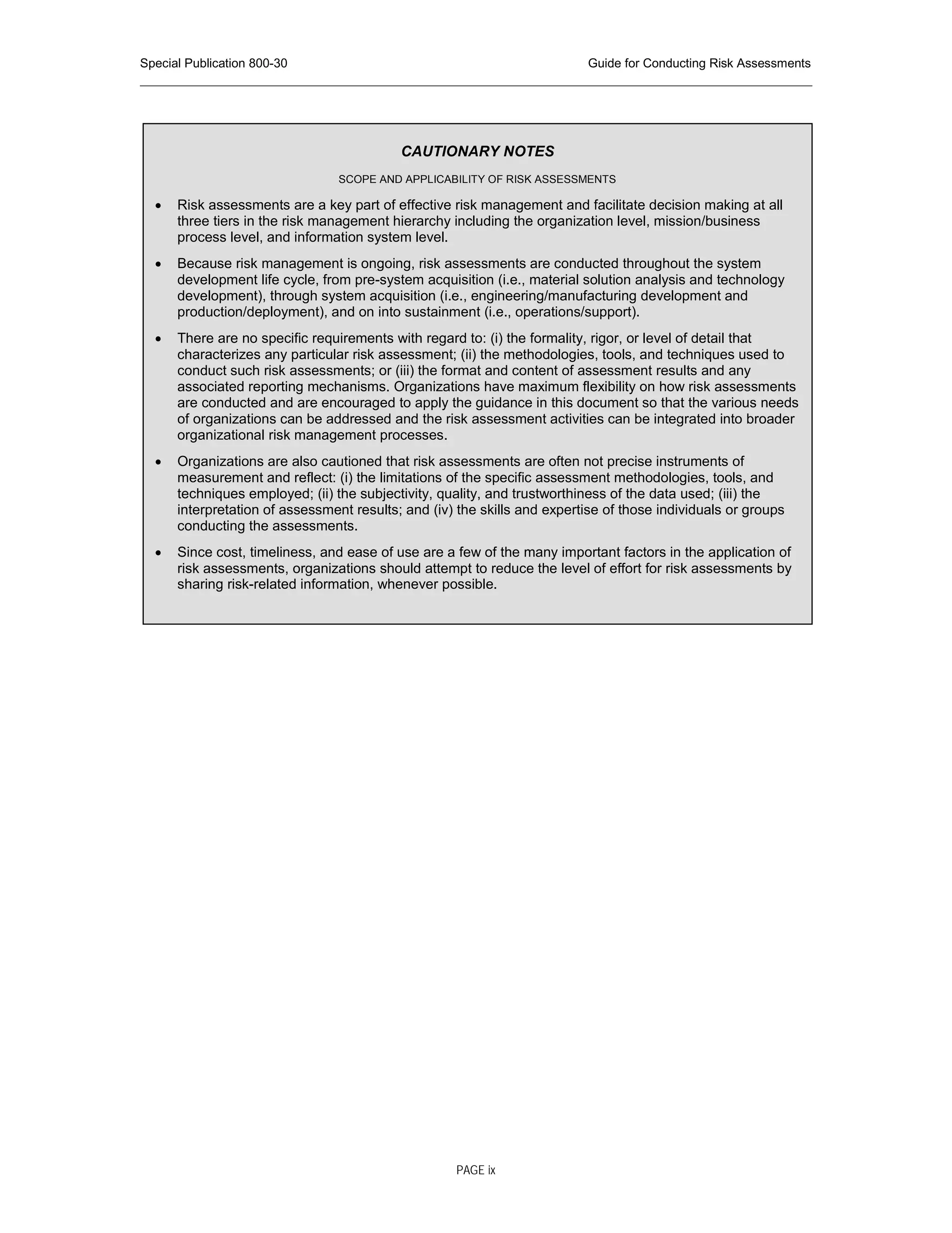 NIST Risk management Framework NIST 800-30, rev. 1 | PDF