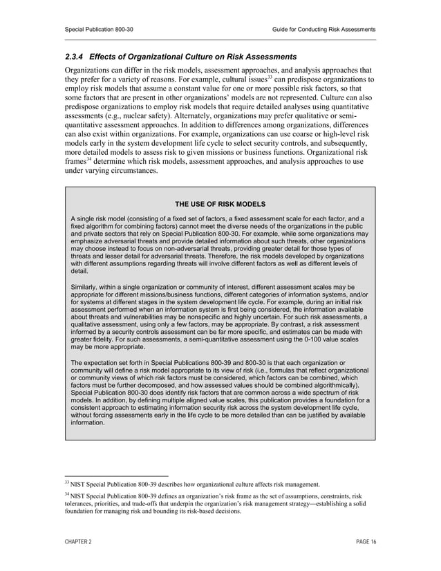 NIST Risk management Framework NIST 800-30, rev. 1 | PDF