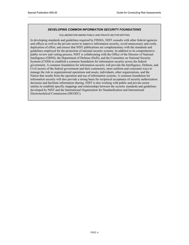 NIST Risk management Framework NIST 800-30, rev. 1 | PDF