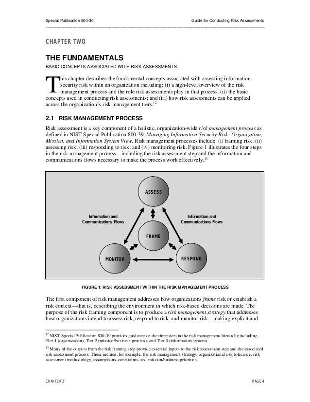 NIST Risk management Framework NIST 800-30, rev. 1