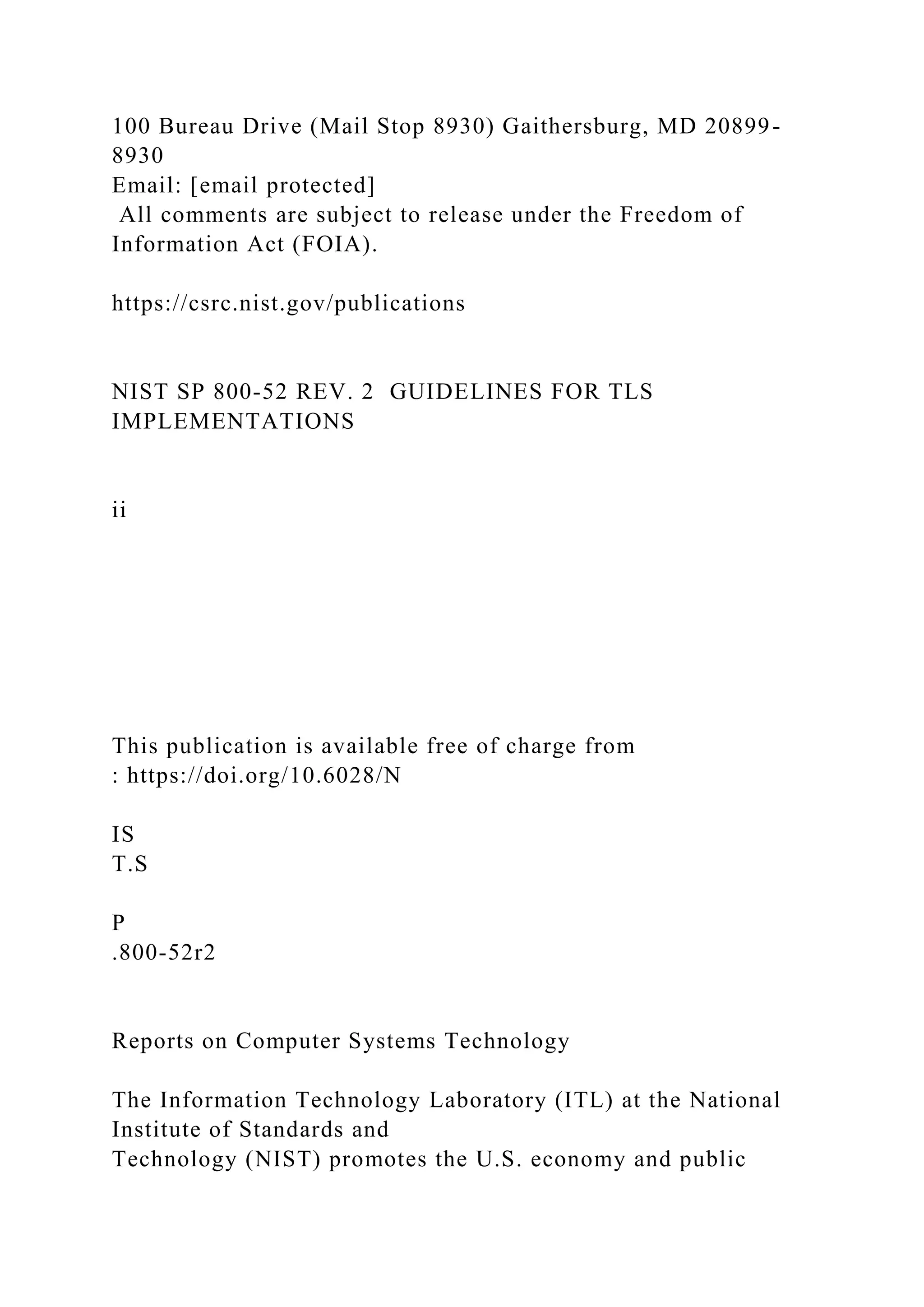 NIST Special Publication 800-52 Revision 2 Guidelines .docx