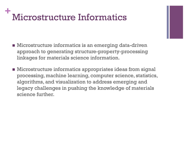 Materials Informatics Overview | PPT
