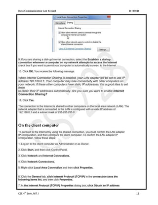 Computer Networking Lab File | PDF