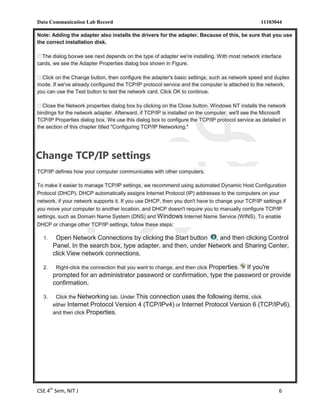 Computer Networking Lab File | PDF