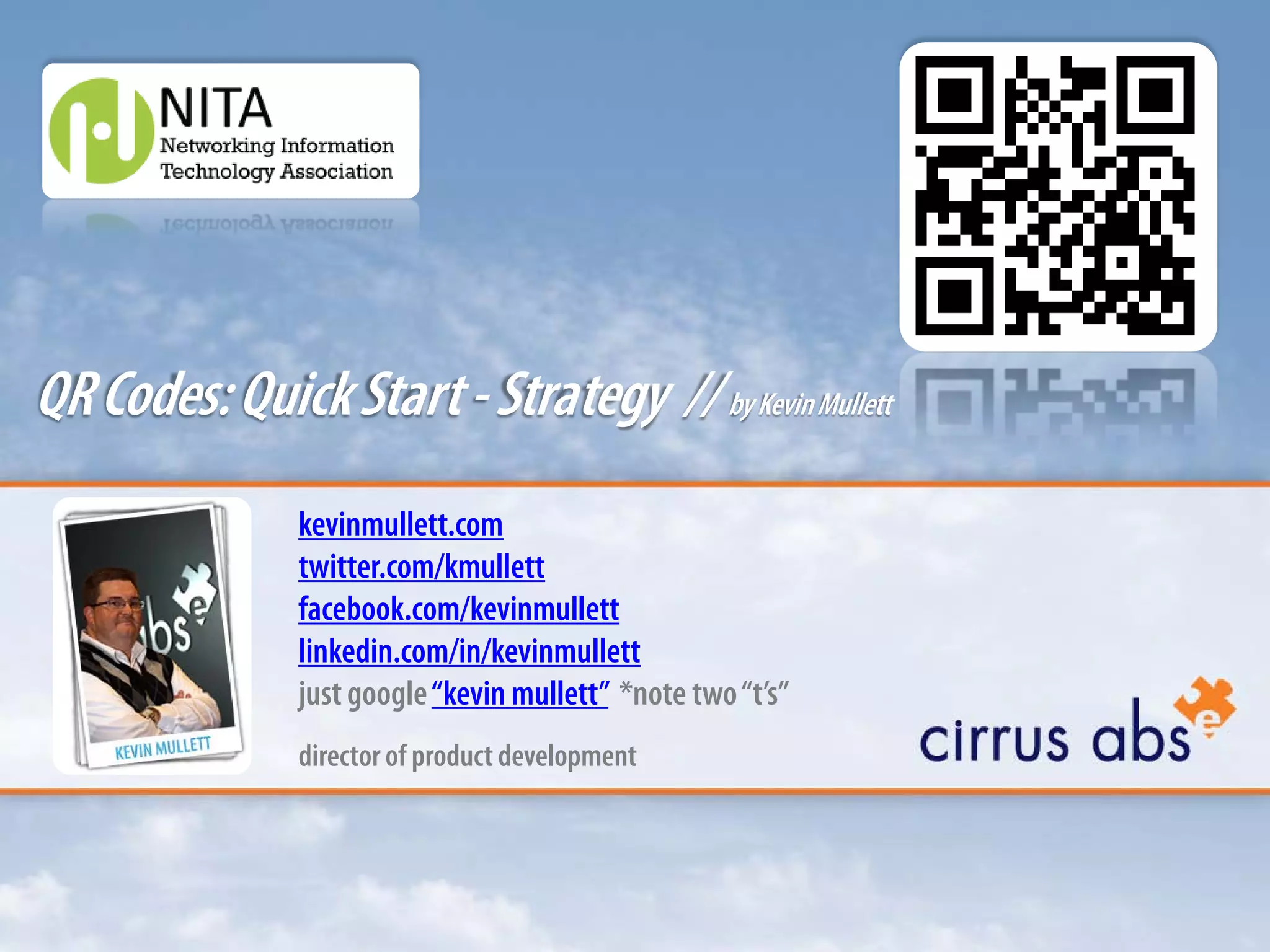 QR Codes: Quick Start - Strategy - NITA | PDF