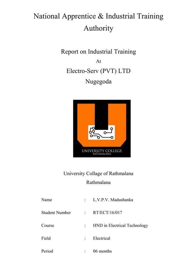 Naita Training Report Electro Serv PDF naita-training-report-electro-serv-pdf