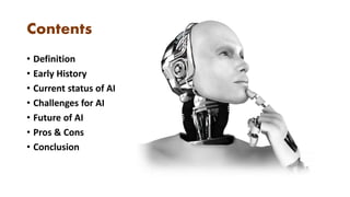 Power Point Presentation on Artificial Intelligence | PPTX