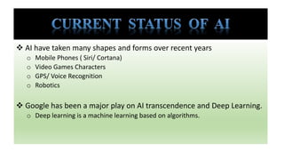 Power Point Presentation on Artificial Intelligence | PPT