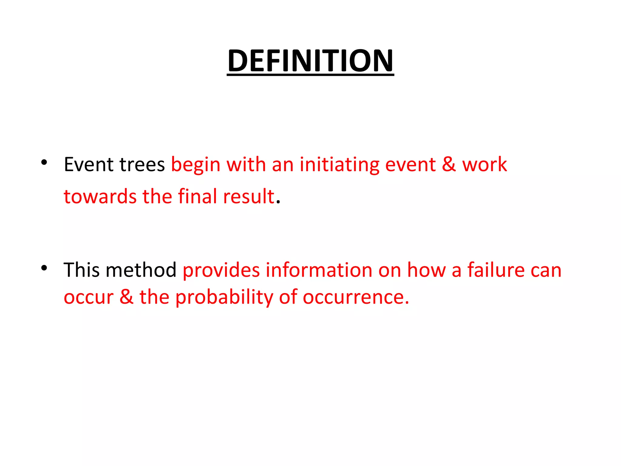FAULT & EVENT TREE ANALYSIS | PPT