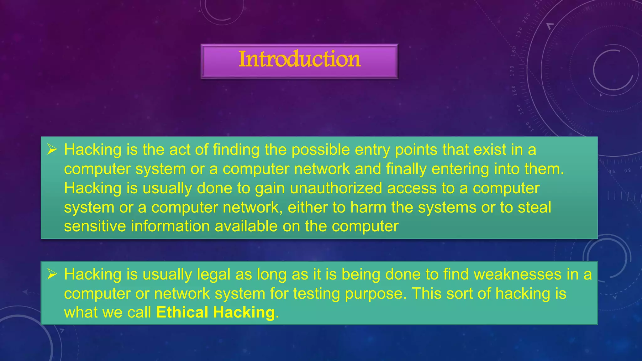 Ethical hacking ppt | PPT