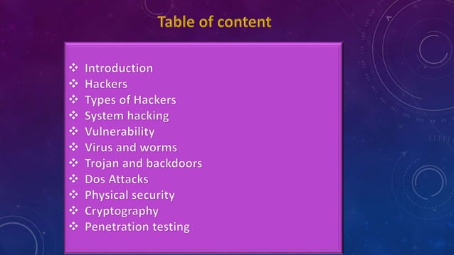 Ethical hacking ppt | PPT