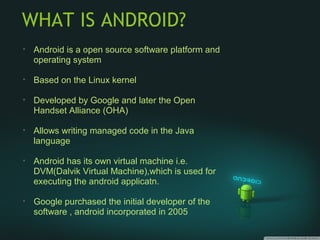 Android Presentaion by Nitesh Congreja | PPT | Operating Systems ...