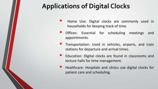 Presentation of digital clock with description | PPTX