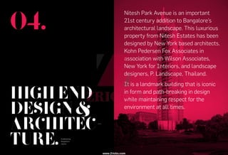 Nitesh Park Avenue Brochure - Zricks.com