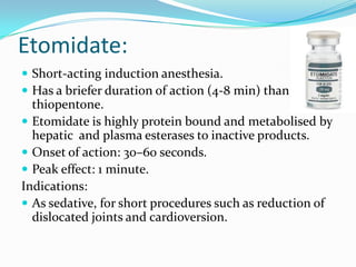 ANAESTHESIA-INTRAVENOUS | PPTX